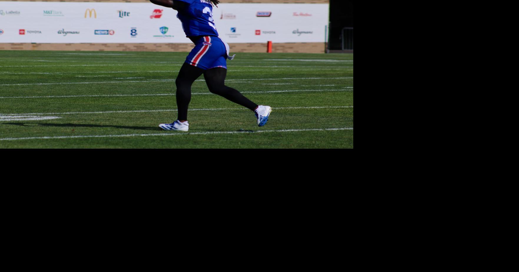 Milano, Benford, Bills defense control first practice in pads | Sports ...