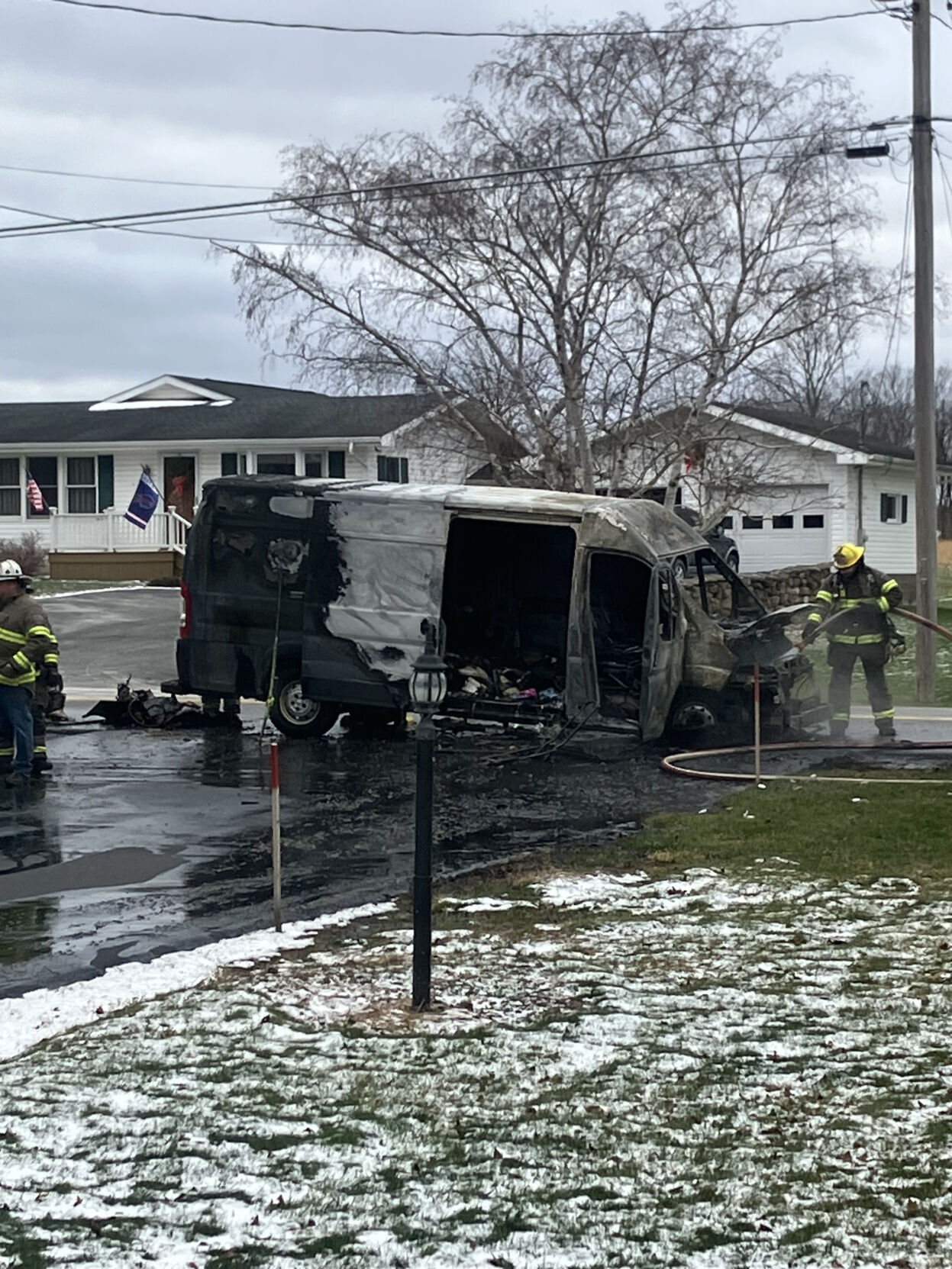 Bergen firefighters extinguish delivery truck blaze | News ...