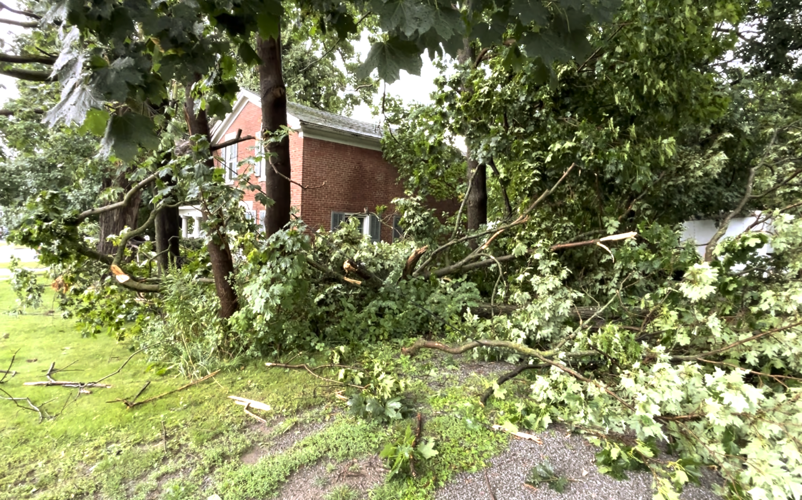 WATCH: Residents deal with damage after Pavilion tornado warning | News | thedailynewsonline.com