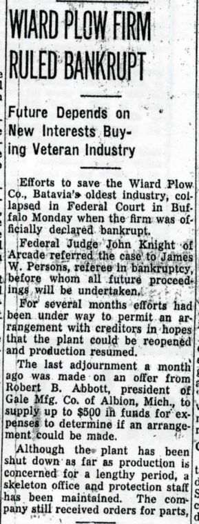 Wiard Plow 1954 | | thedailynewsonline.com