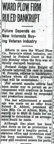 HIDDEN HISTORY: The Wiard Plow story (1804-1954) | Opinion ...