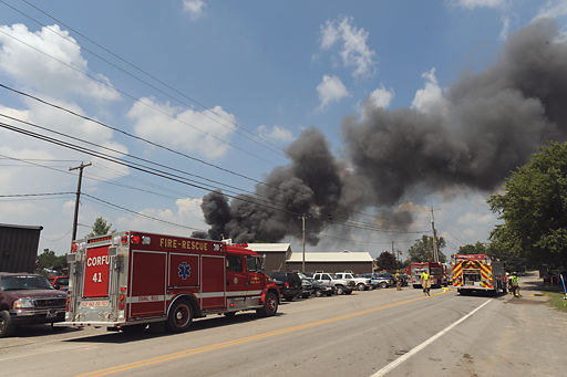 Photos: Crews battle fire at Corfu scrap yard | News ...