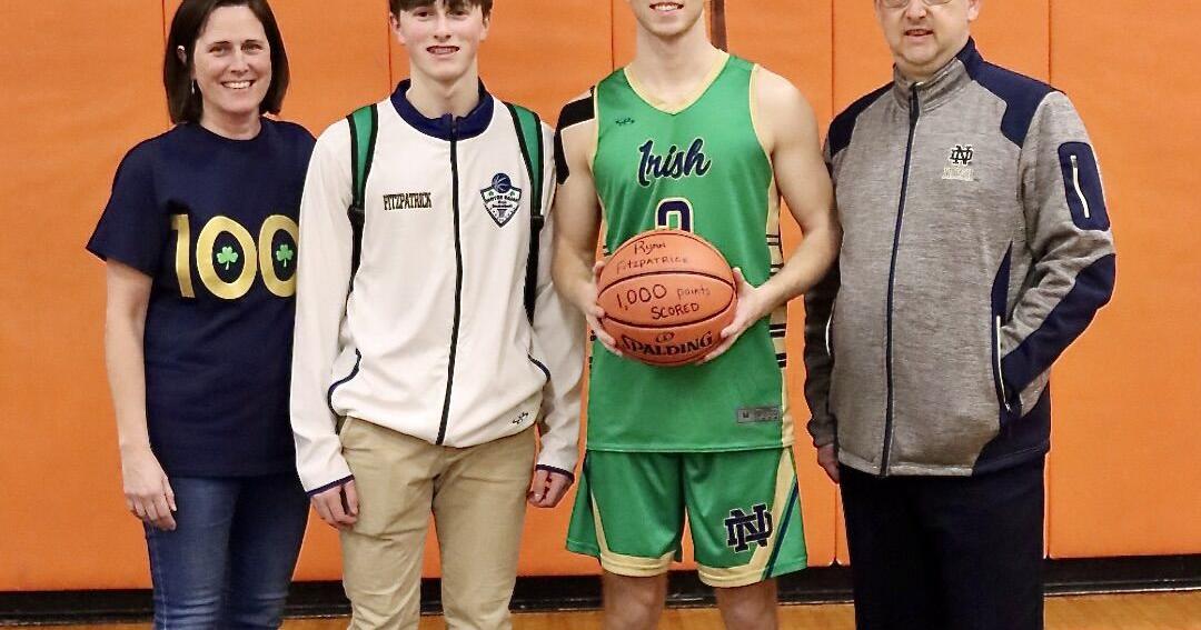 BOYS BASKETBALL: Notre Dame's Fitzpatrick nets 1,000th career point on ...
