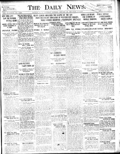 Once in a lifetime: 1925 was last time total solar eclipse graced ...
