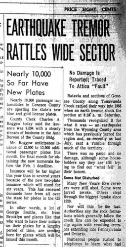 HIDDEN HISTORY: A New Year's Day earthquake, 1966 | Opinion ...