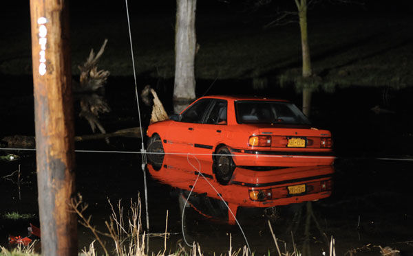 PHOTOS: Car goes into ditch in Bethany; power lost | News ...