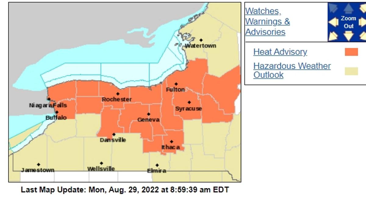 Weather: Heat advisory begins at noon; thunderstorms possible this ...