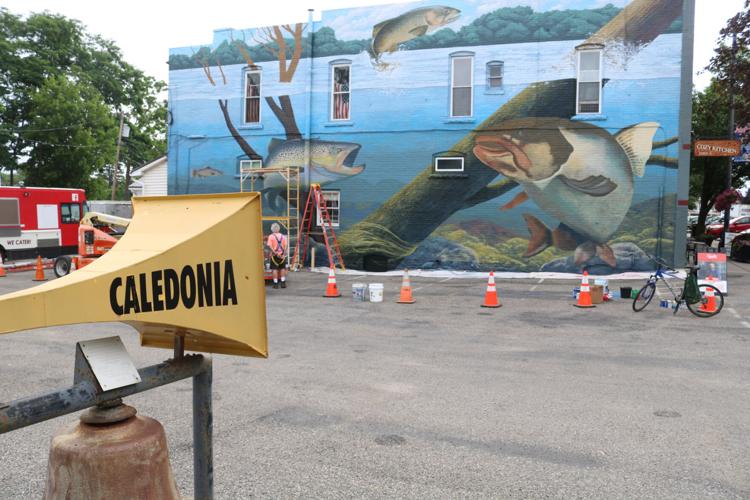 Mural Fest: Trout are jumping off the wall in Caledonia as mural takes ...