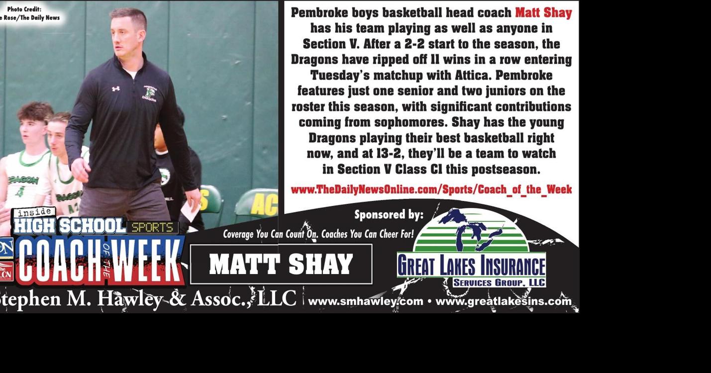 The Daily News Coach of the Week (02/08-02/14): Matt Shay | Pembroke ...
