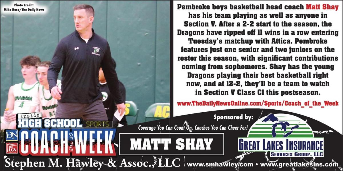 The Daily News Coach of the Week (02/08-02/14): Matt Shay | Pembroke ...