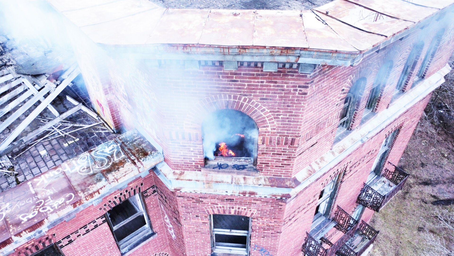 ‘Obviously suspicious’ fire strikes Dansville’s Castle on the Hill ...