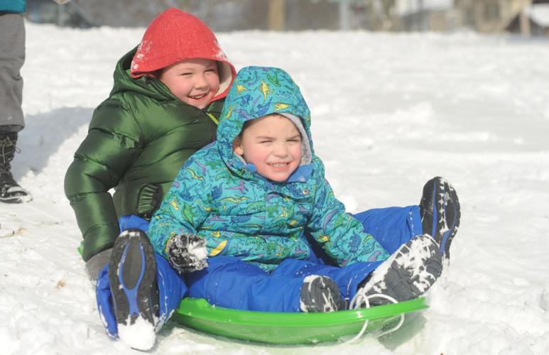 Photos: Sledding at Centennial Park | Local News | thedailynewsonline.com