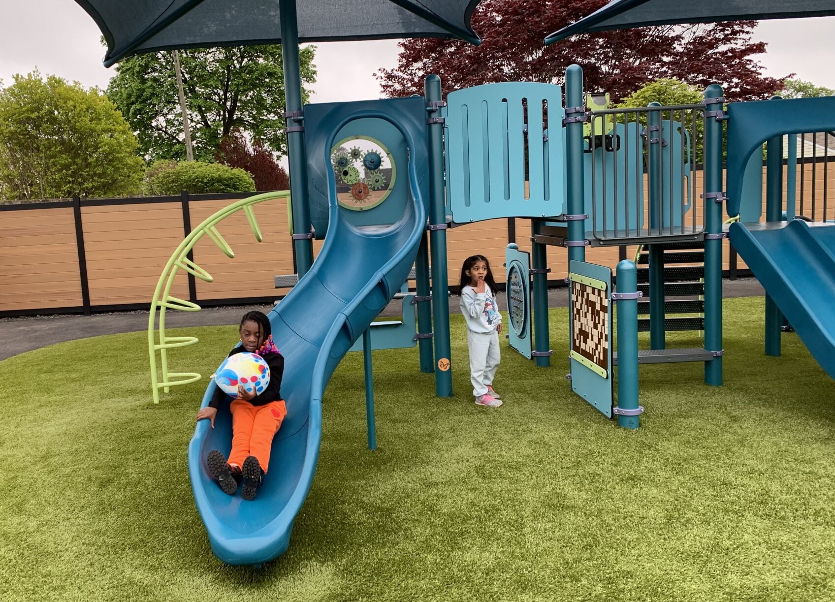 Great space to play: Robert Morris School dedicates new playground ...