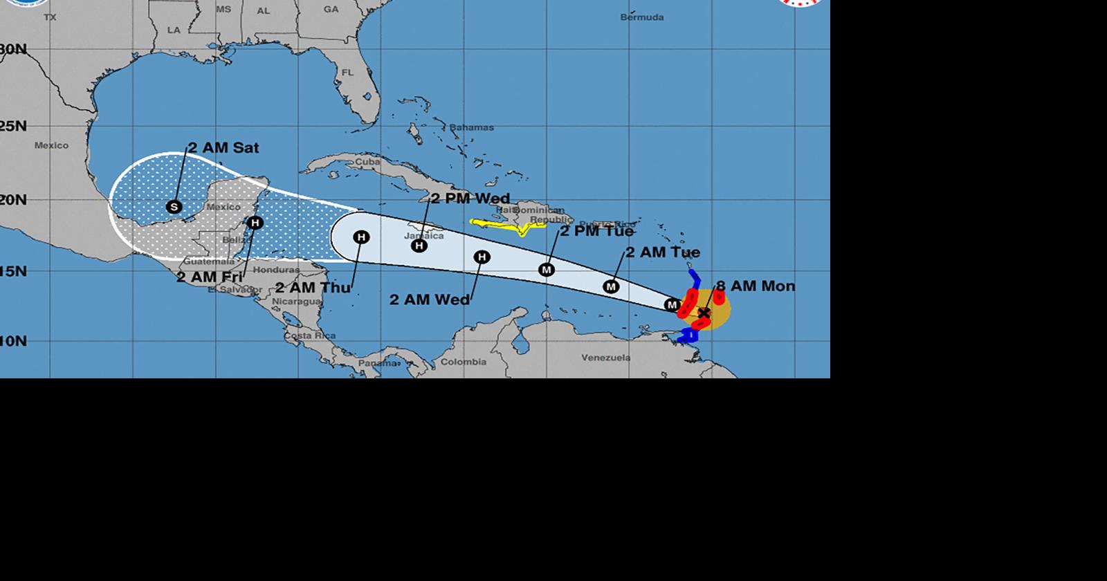 Category 4 Hurricane Beryl makes landfall in the east Caribbean with ...