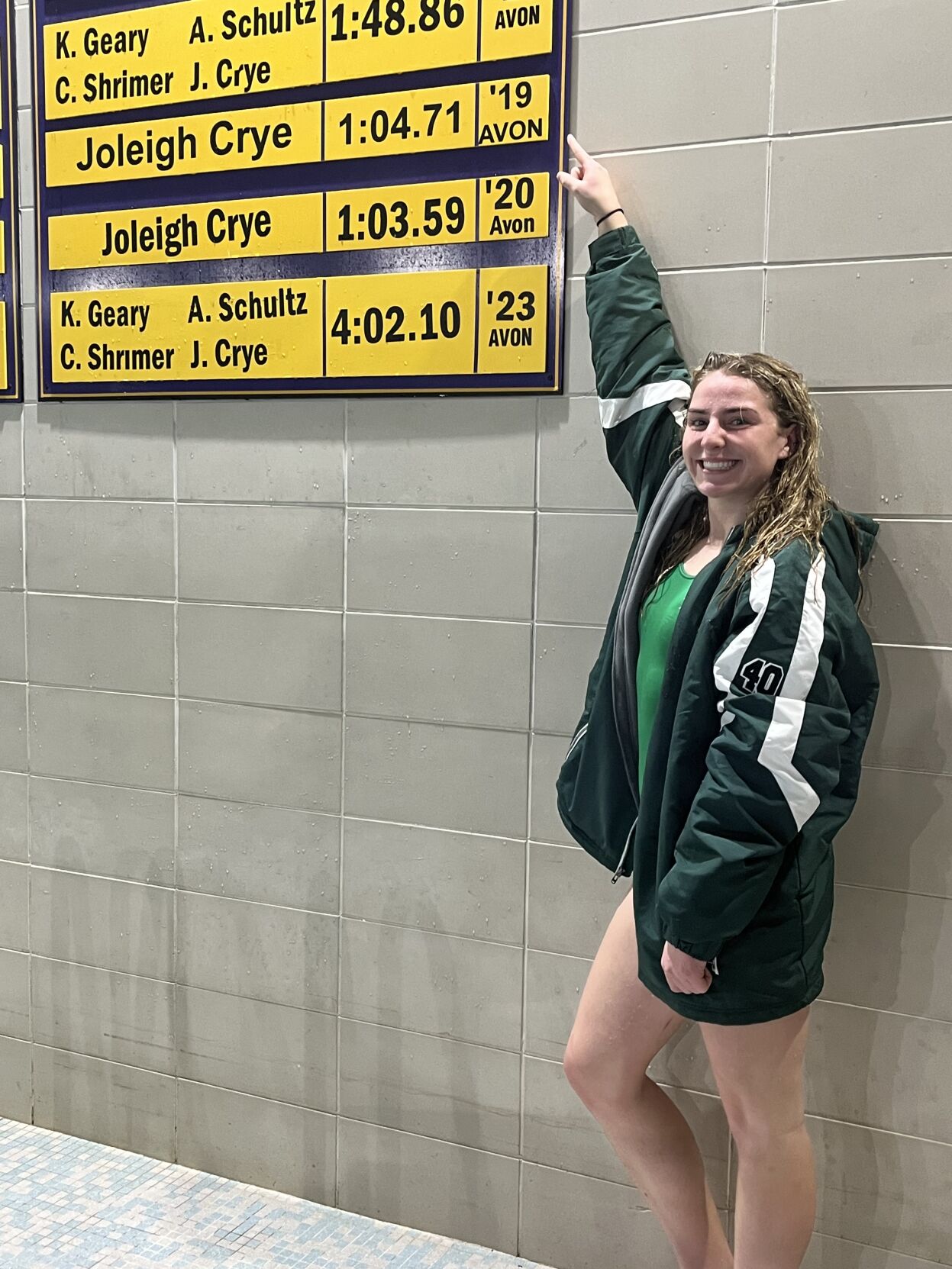 H.S. SWIMMING AND DIVING: Crye breaks backstroke record as Avon swims ...