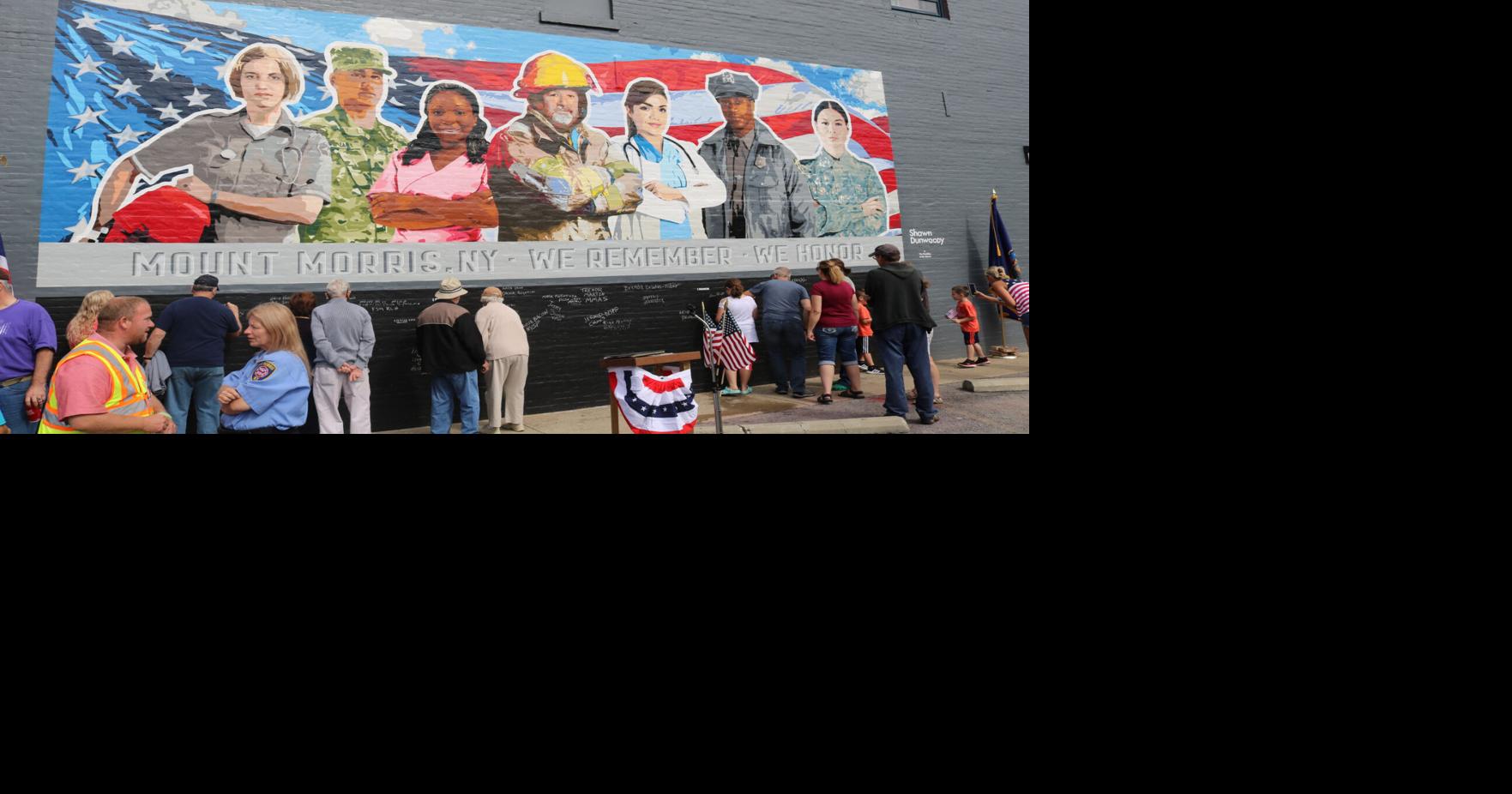 Mount Morris mural honors first responders | Lifestyles ...