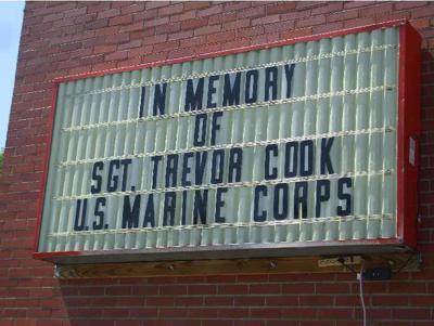 Trevor Cook sign 2 | | thedailynewsonline.com