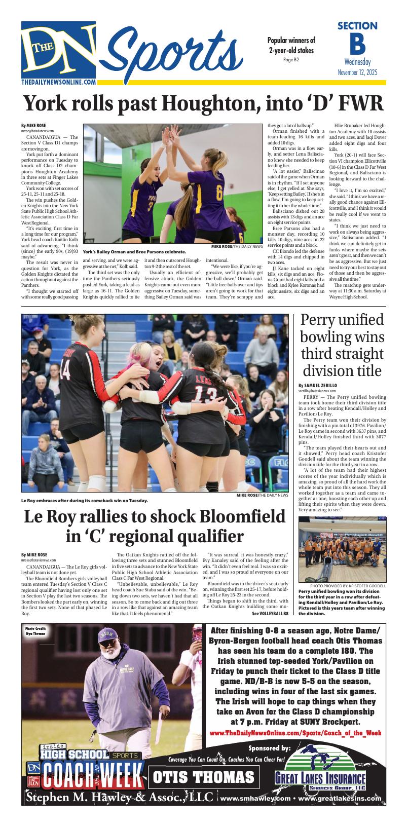 Page B1 | e-Edition | thedailynewsonline.com