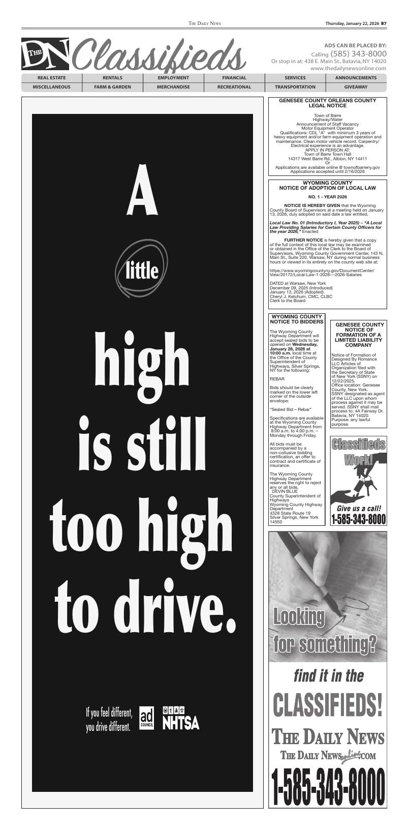 Page B7 | e-Edition | thedailynewsonline.com