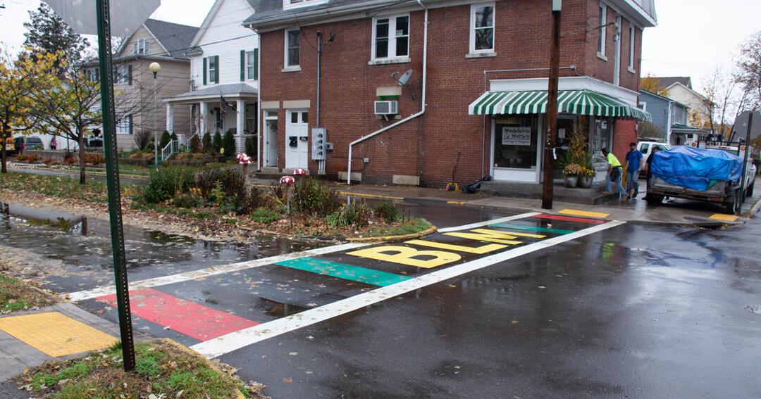 BLM crosswalk completed in Morgantown's Greenmont neighborhood ...