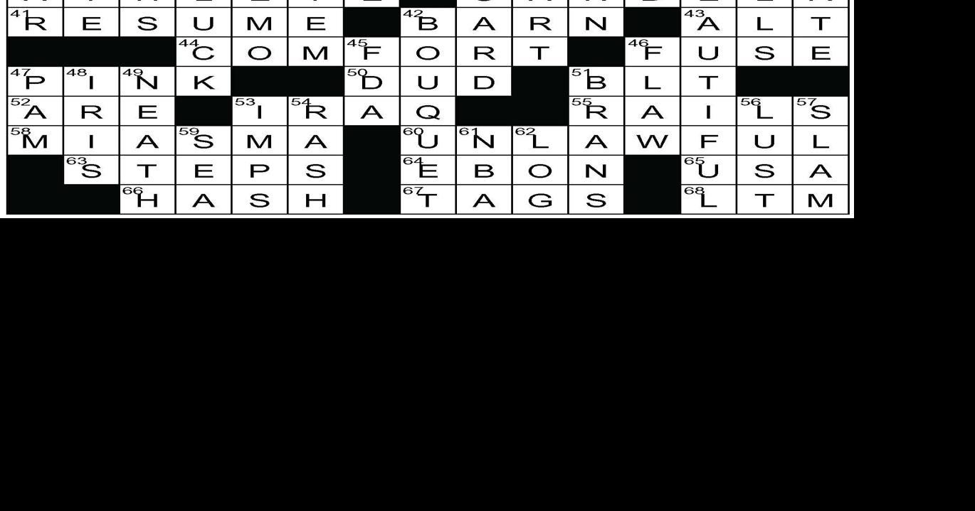 Crossword Answers- February 12 | Puzzle Answers | thedaonline.com