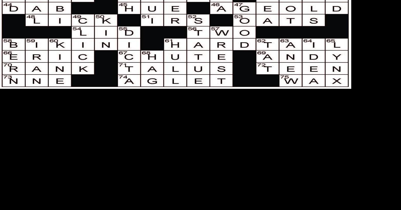 Crossword Answers- September 11 | Puzzle Answers | thedaonline.com