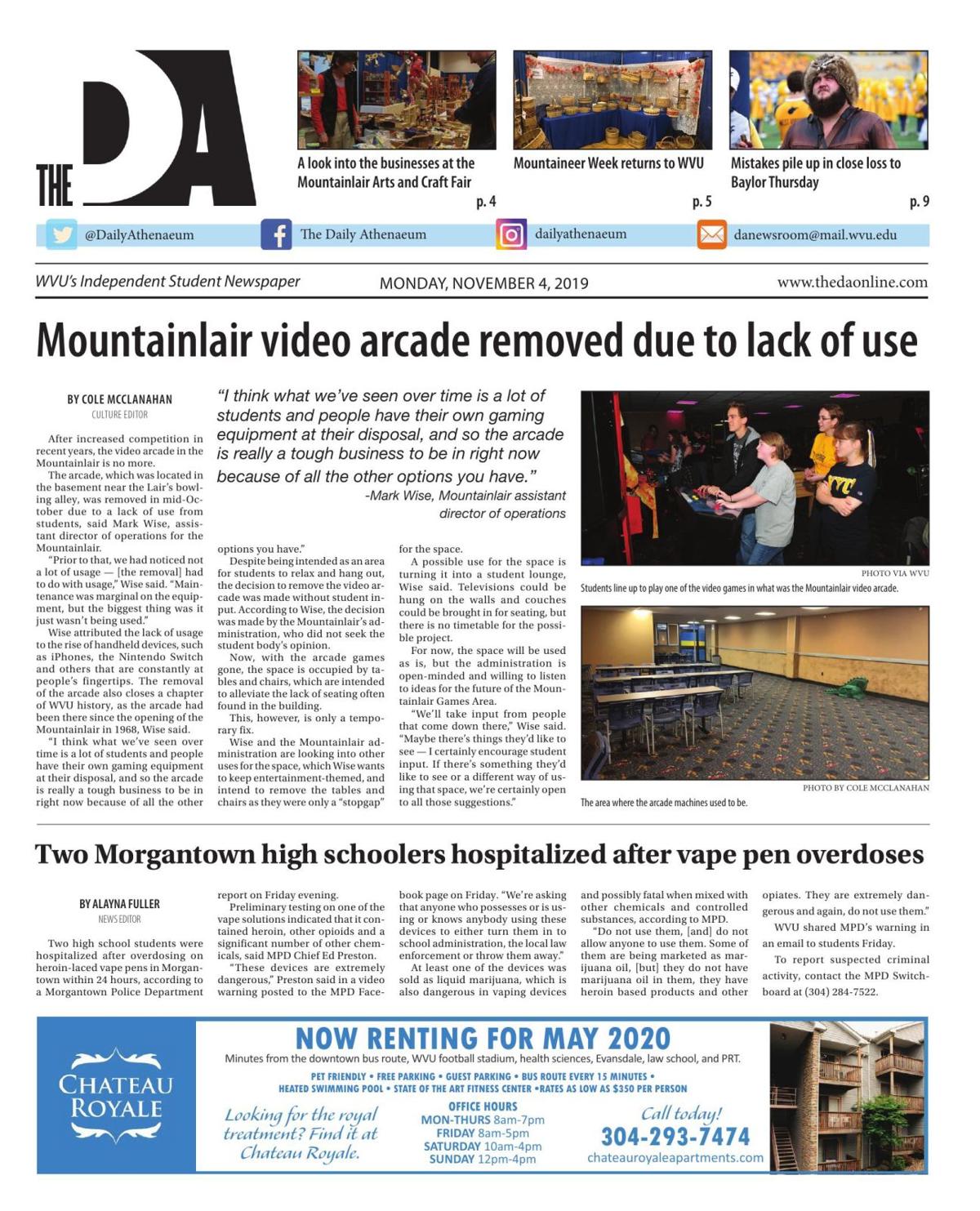 November 4, 2019 | Latest Edition | thedaonline.com