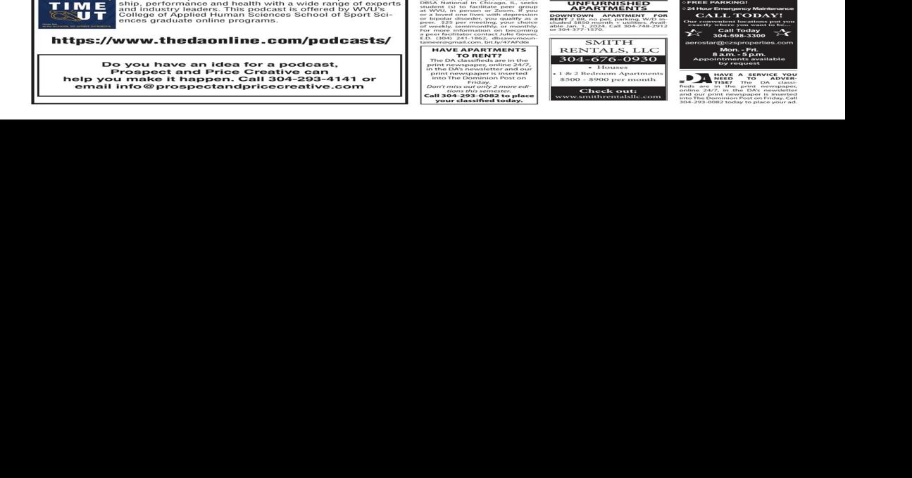 Classifieds | Display Classifieds | thedaonline.com