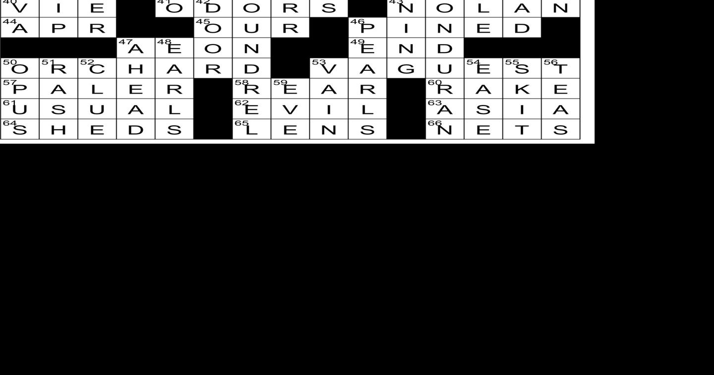 Crossword Answers- December 6, 2023 | Puzzle Answers | thedaonline.com