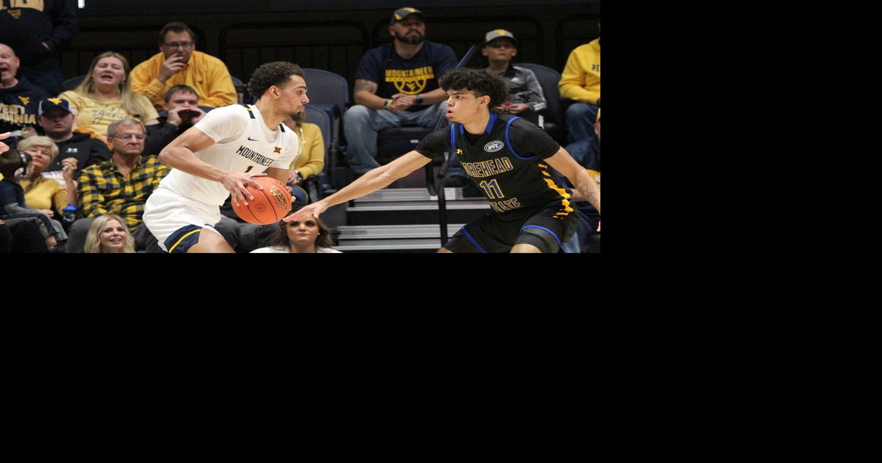 WVU men's hoops overcomes slow start to defeat Morehead State, 75-57 ...