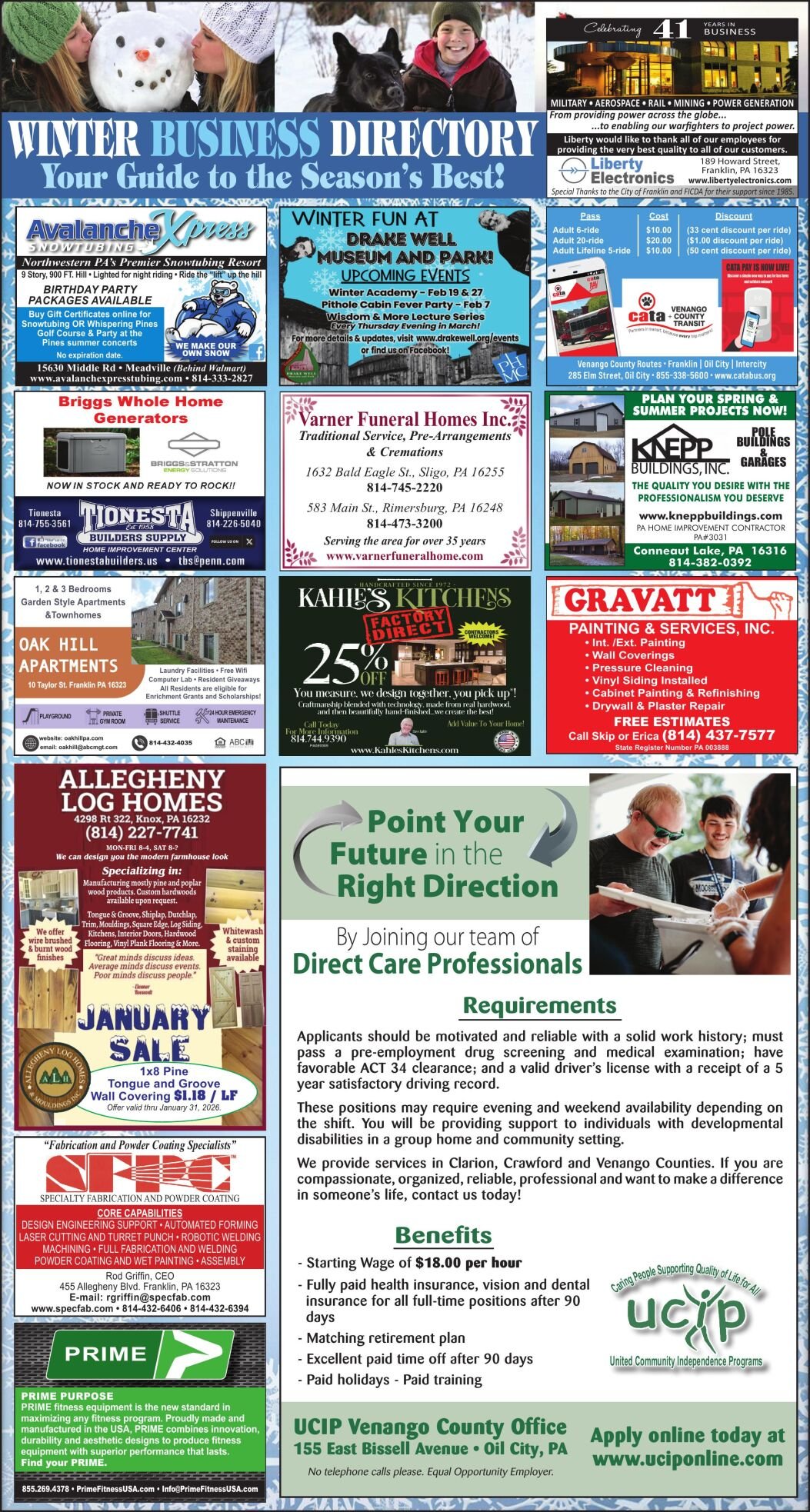 Winter Business Directory | Display Ads | thederrick.com