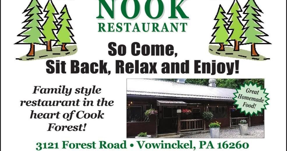 The Forest Nook Restaurant | Display Ads | thederrick.com