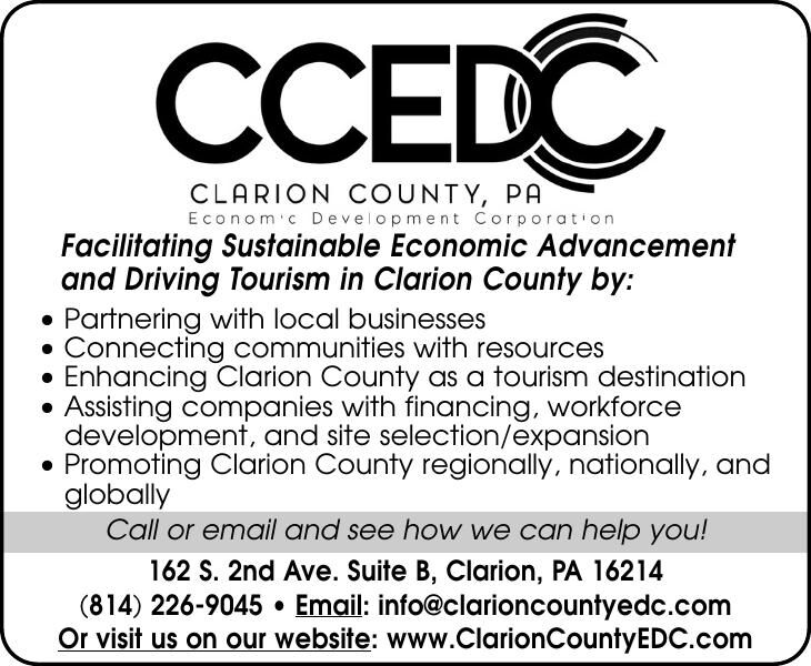 Clarion County Economic Development Corp | Display Ads | thederrick.com