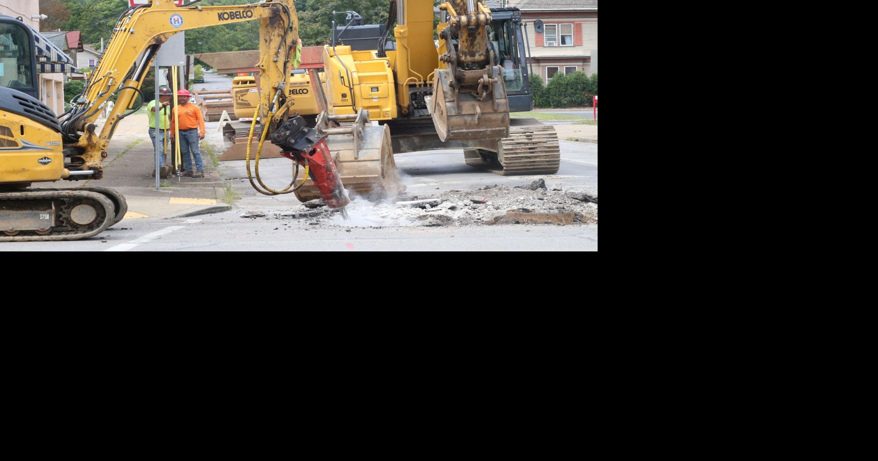 Work continues on pace in Franklin; waterline replacement project to be ...