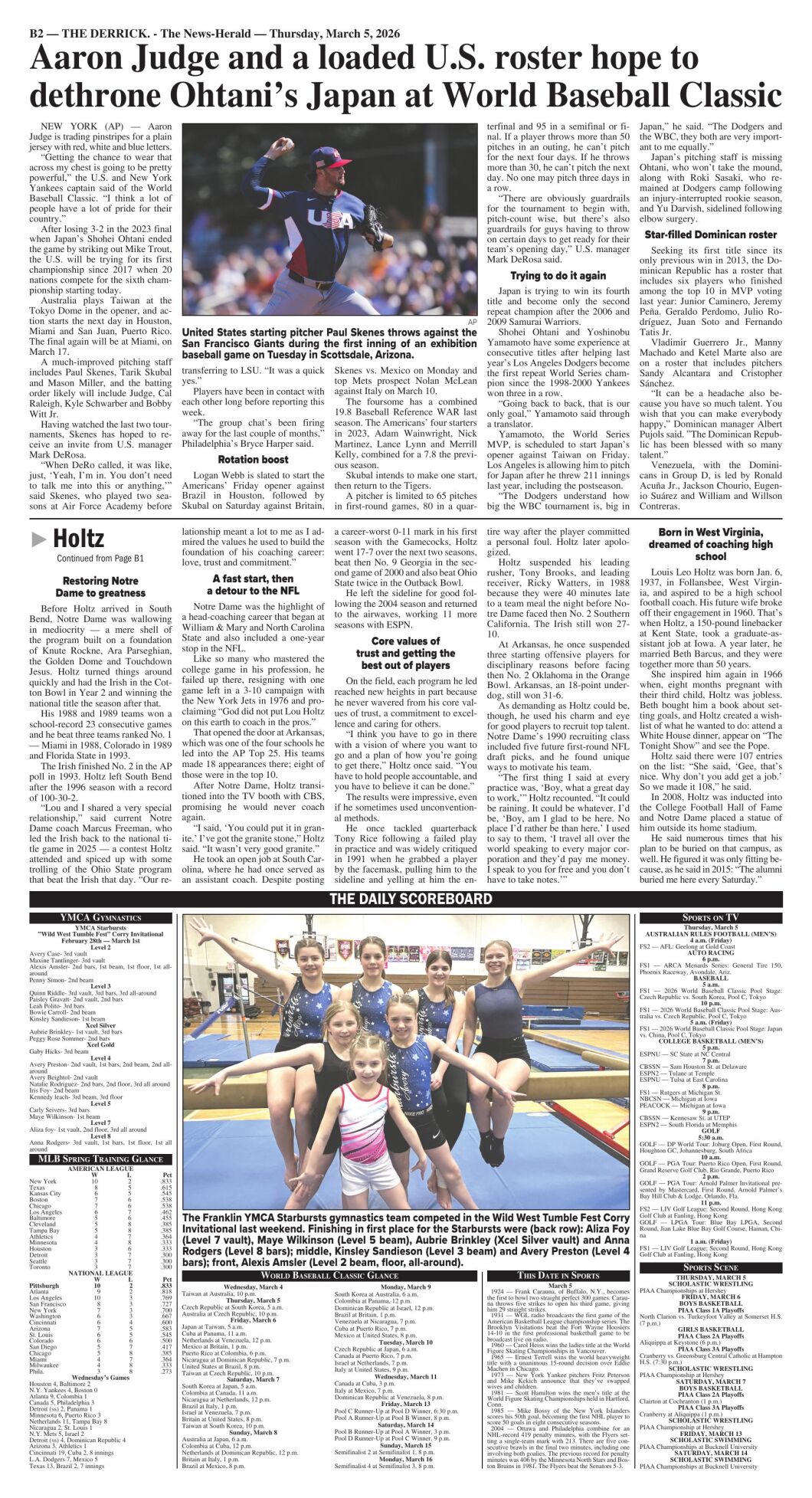 Scoreboard | Local Sports | thederrick.com