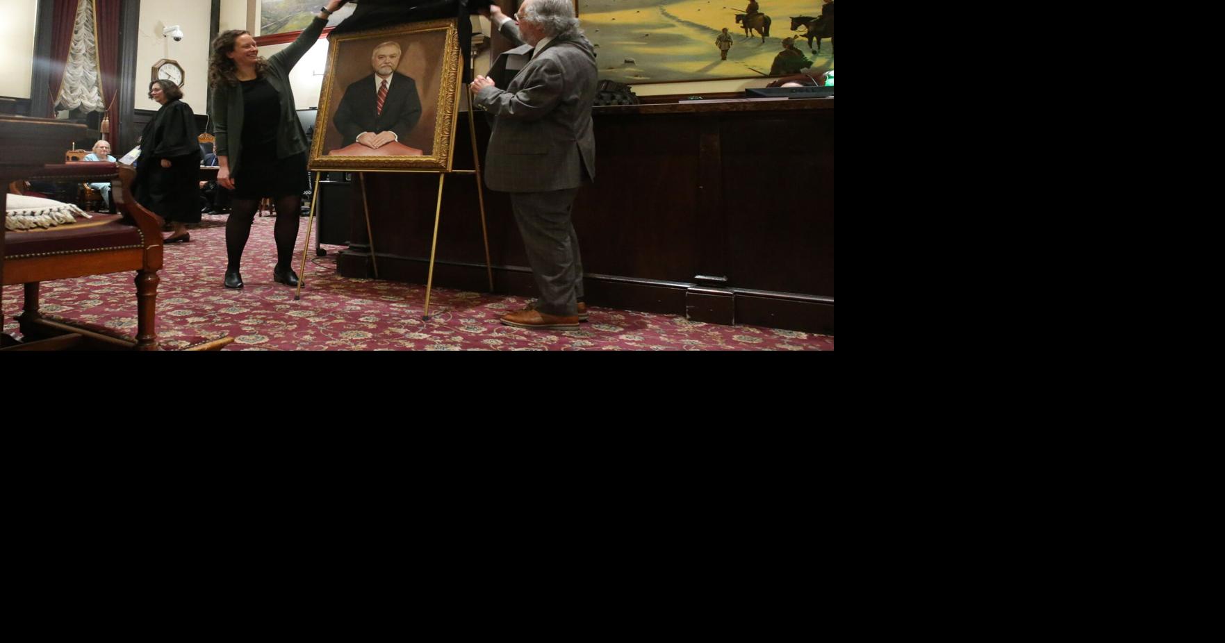 Lobaugh's service honored as his portrait is unveiled | Front Page ...