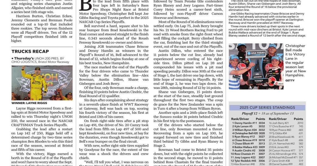 Racing this week | NASCAR | thederrick.com