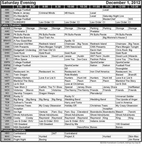 Today's PBS Listings | Archives | thederrick.com