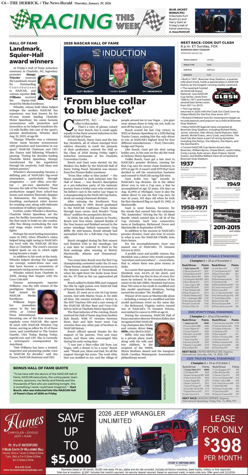 Racing this week | NASCAR | thederrick.com