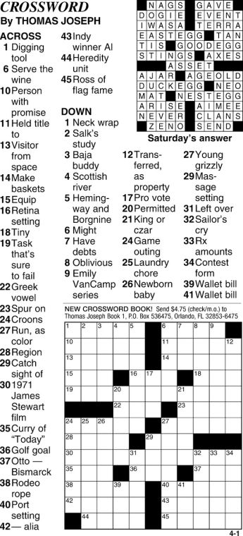 Crossword | Archives | thederrick.com