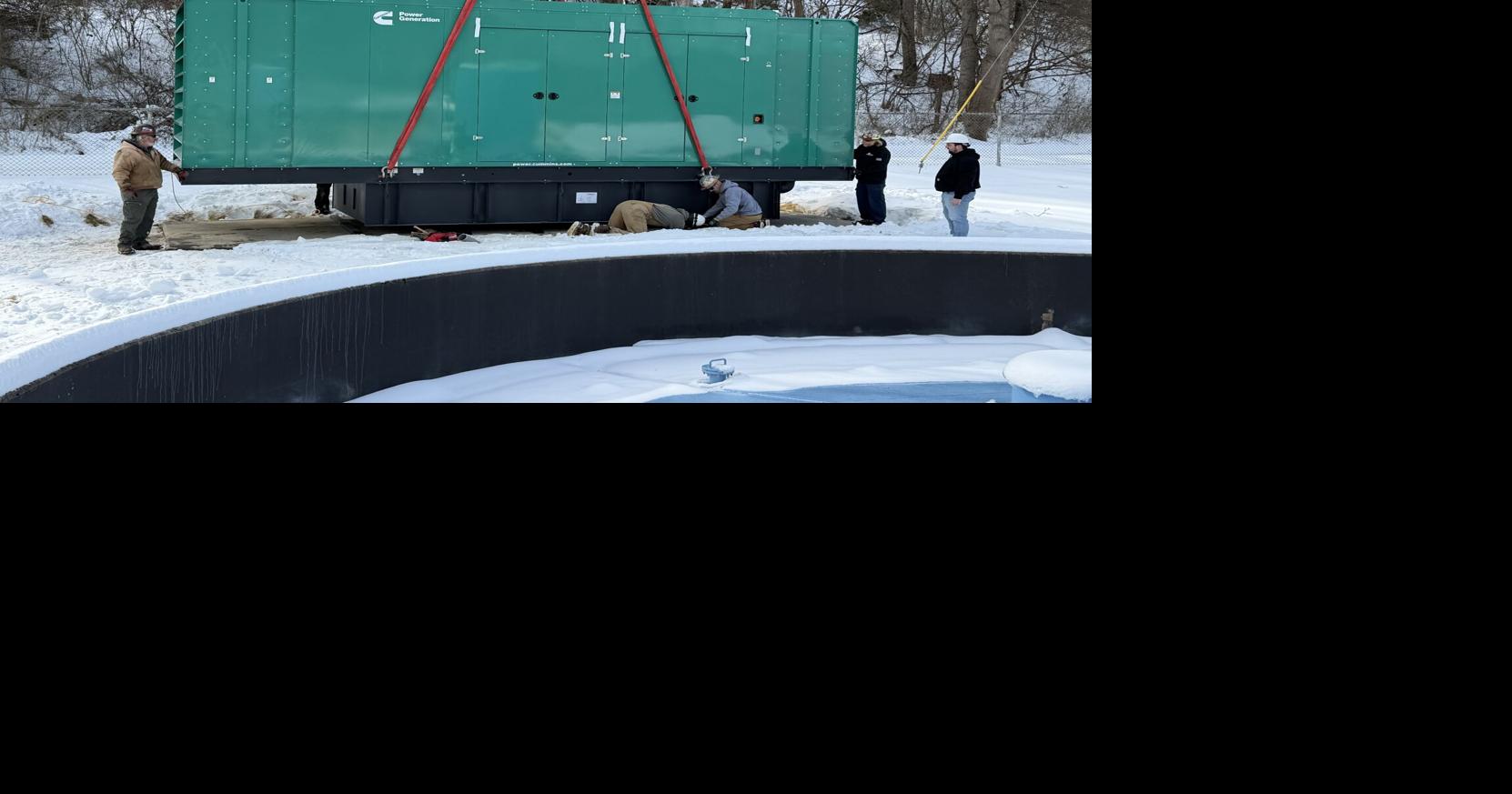 Franklin Wastewater Plant Installs New Emergency Generator | Front Page ...