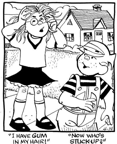 dennis the menace coloring pages