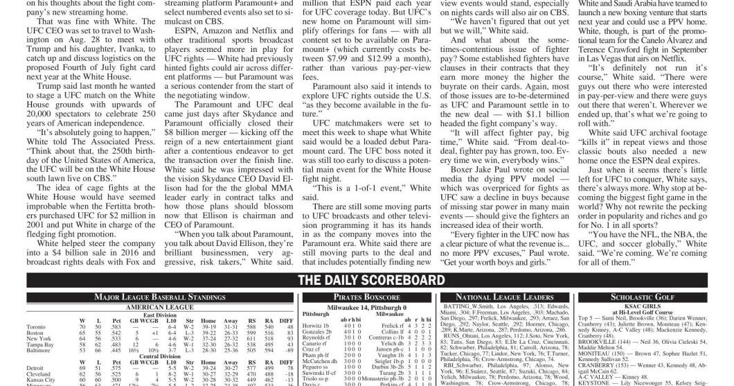 Scoreboard | Local Sports | thederrick.com