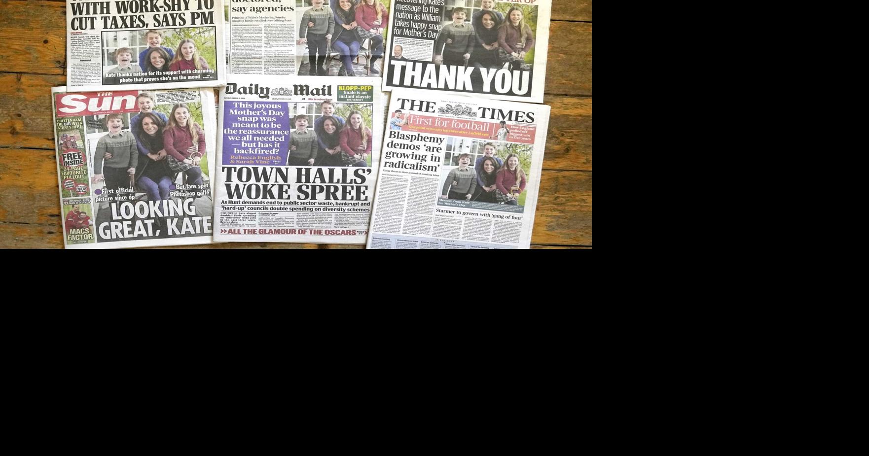 Kate, Princess of Wales, apologizes for altering family photo | Front ...