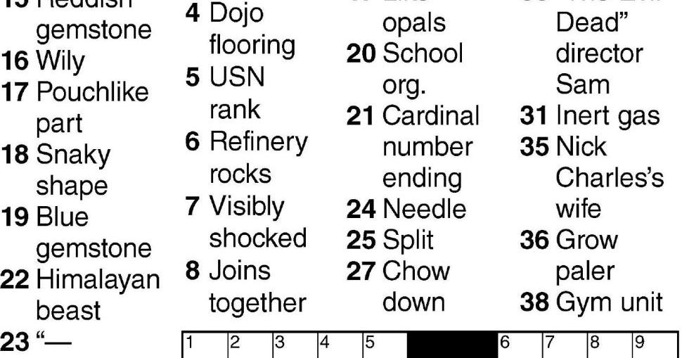 Crossword | Entertainment | thederrick.com