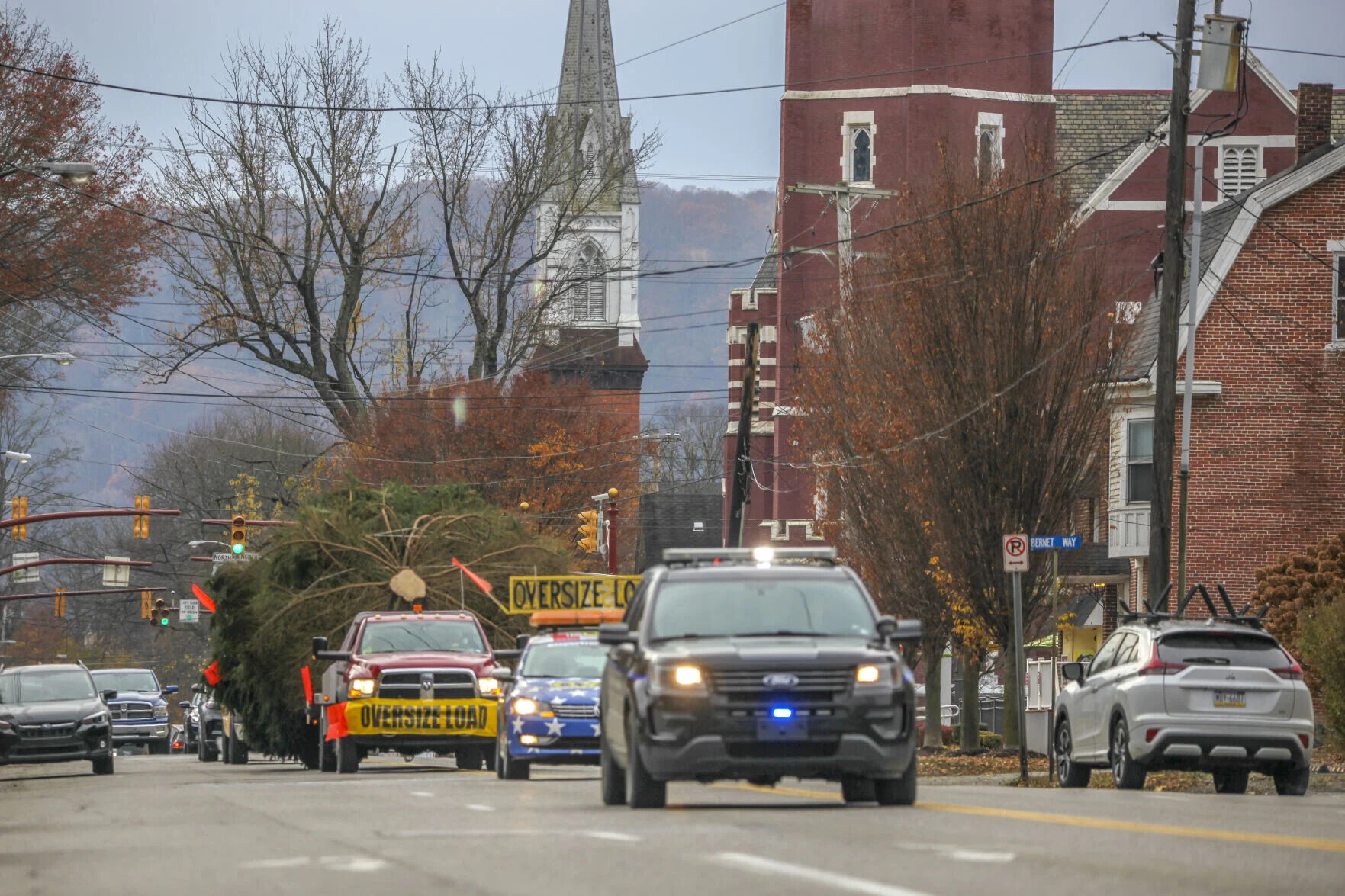 Photos from arrival of Franklin’s Christmas tree available online ...