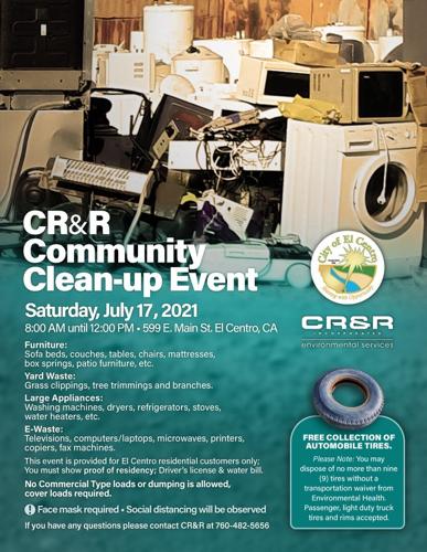 El Centro announces community cleanup event | Announcements ...
