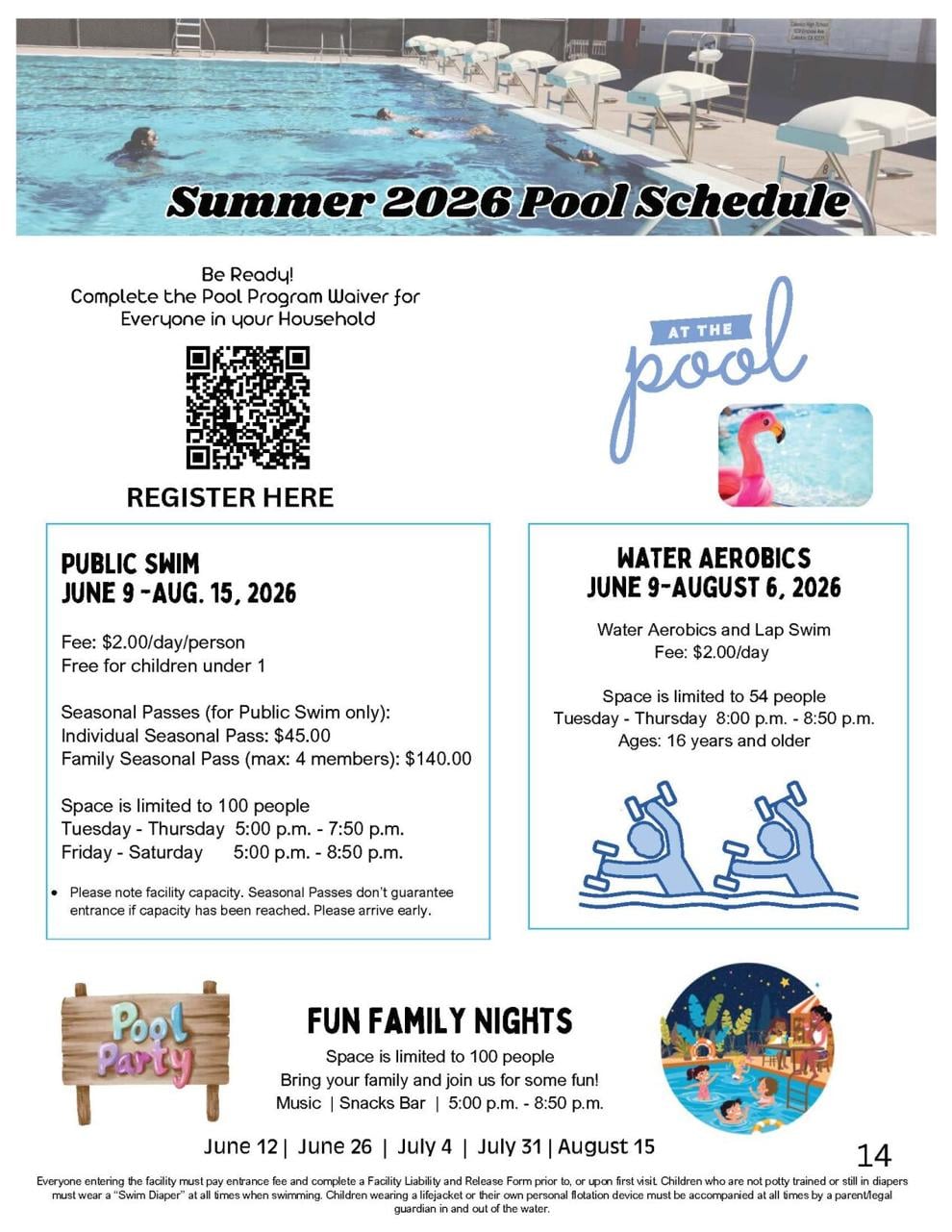 Calexico aquatic center opens for summer season | Announcements ...