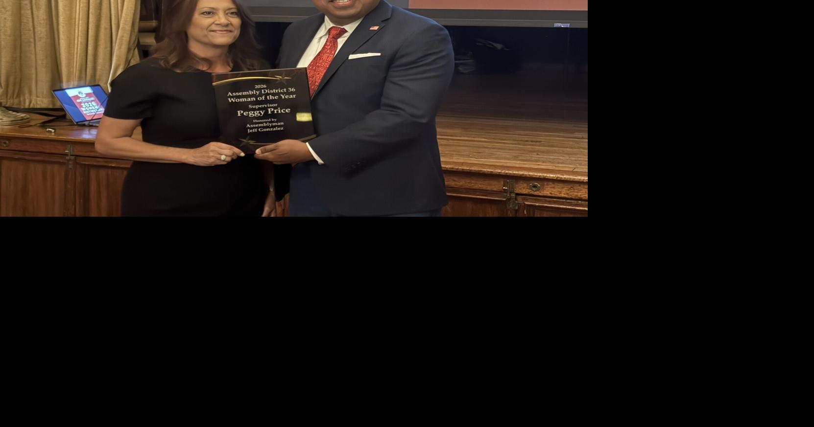 Assemblyman Jeff Gonzalez honors Peggy Price as 2026 Woman of the Year ...