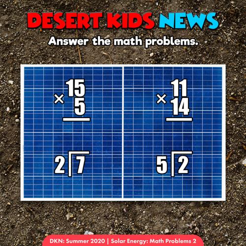 DKN: Solar Energy | Desert Kids News | thedesertreview.com